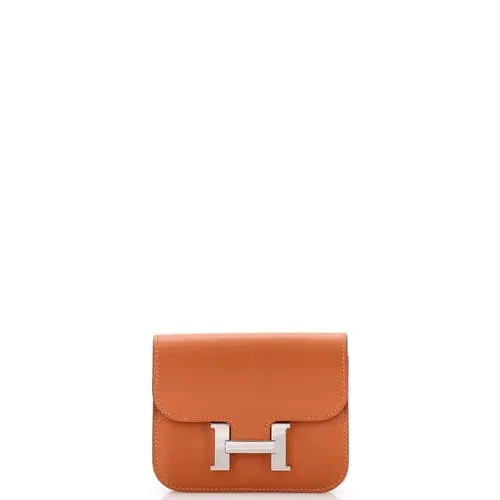 Hermès Constance Slim Wallet Evercolor - Brown
