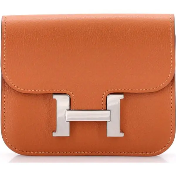 Hermès Constance Slim Wallet Evercolor - Quebracho