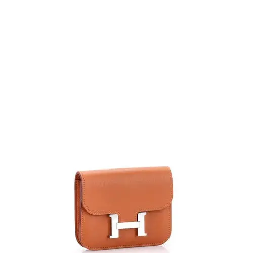 Hermès Constance Slim Wallet Evercolor - Quebracho