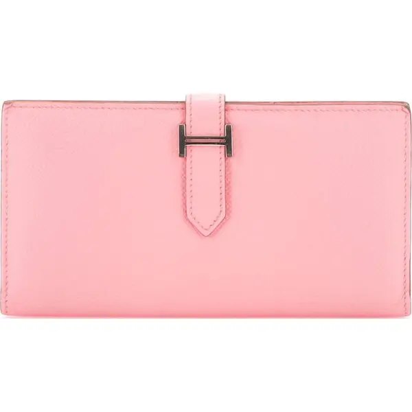 Hermès Bearn Wallet Epsom Long - Rose Confetti