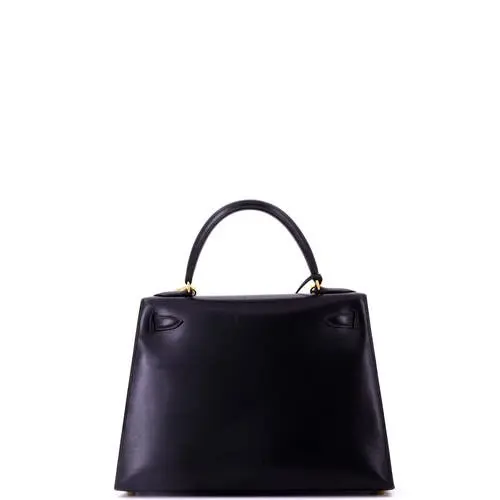 Hermès Kelly Handbag Box Calf With Gold Hardware 28 - Black