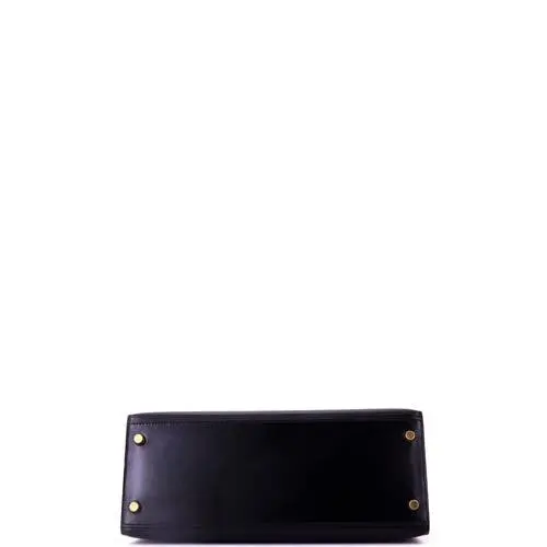 Hermès Kelly Handbag Box Calf With Gold Hardware 28 - Black