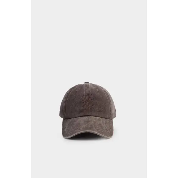KATIE LOXTON Logo Embroidered Cap - Chocolate