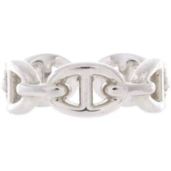 Hermès Chaine D'ancre Enchainee Ring Sterling Small - Silver