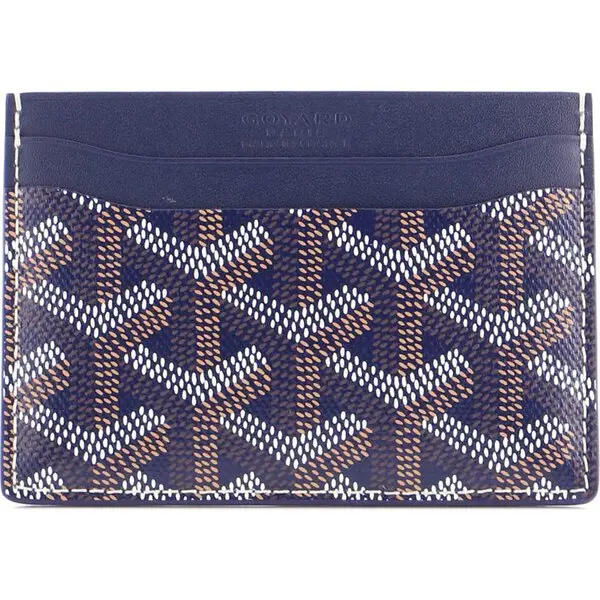 Goyard Saint Sulpice Card Holder Coated Canvas - Blue