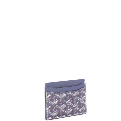 Goyard Saint Sulpice Card Holder Coated Canvas - Blue