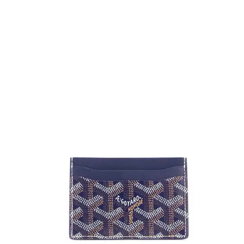 Goyard Saint Sulpice Card Holder Coated Canvas - Blue