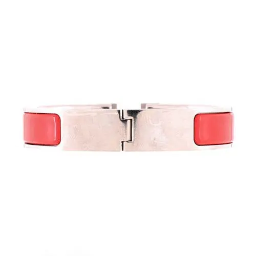 Hermès Clic H Bracelet Enamel Narrow - Pink