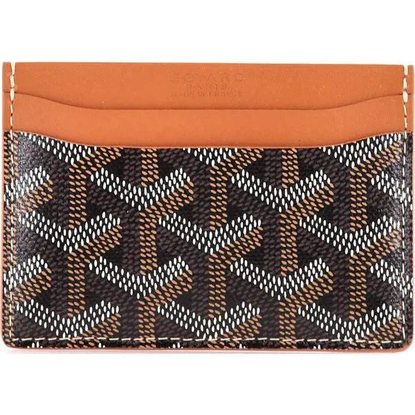 Goyard Saint Sulpice Card Holder Coated Canvas - Brown