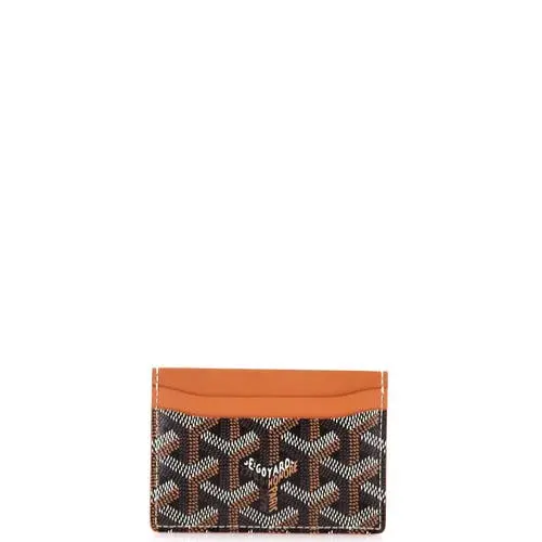 Goyard Saint Sulpice Card Holder Coated Canvas - Brown