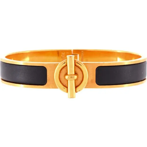 Hermès Clic Glenan Bracelet Metal And Enamel - Gold