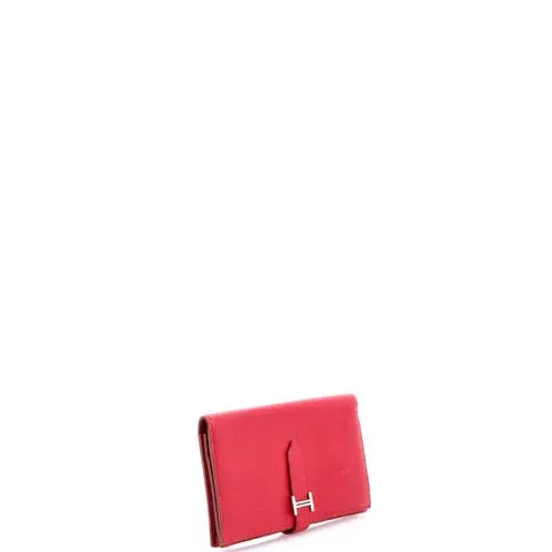 Hermès Bearn Wallet Epsom Long - Red