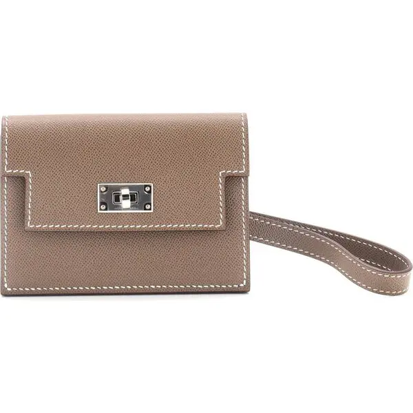 Hermès Kelly Pocket Slim Wristlet Wallet Madame - Etoupe