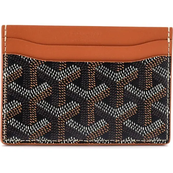 Goyard Saint Sulpice Card Holder Coated Canvas - Black