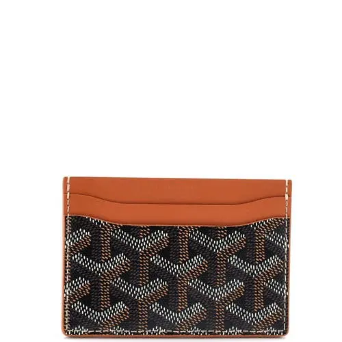 Goyard Saint Sulpice Card Holder Coated Canvas - Black