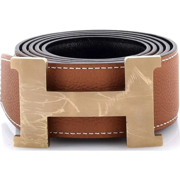Hermès Constance Reversible Belt Leather Wide - Brown