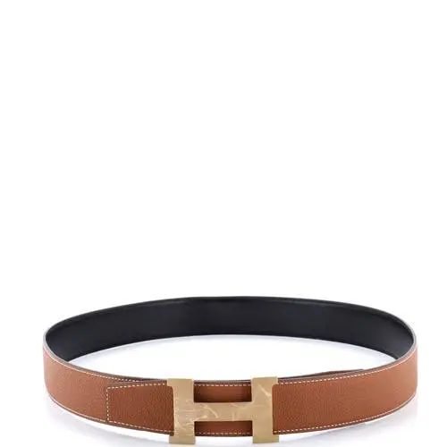 Hermès Constance Reversible Wide Belt - Brown