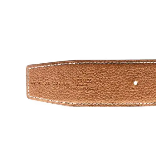 Hermès Constance Reversible Wide Belt - Brown