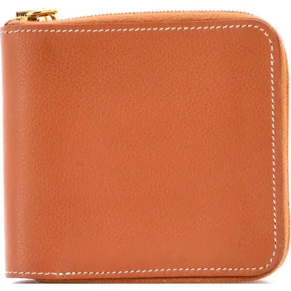 Hermès Zipengo Ii Chaine D'ancre Zip Wallet Leather - Gold