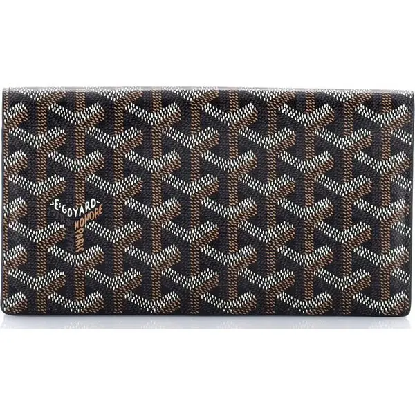 Goyard Richelieu Long Wallet Coated Canvas - Black