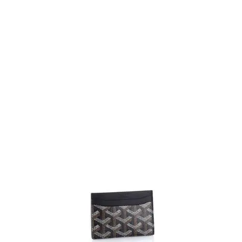 Goyard Saint Sulpice Card Holder Coated Canvas - Black