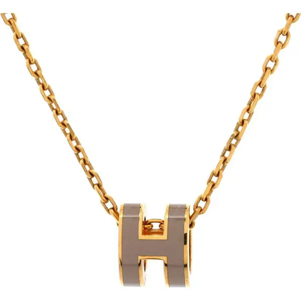 Hermès Pop H Pendant Chain Necklace - Gold