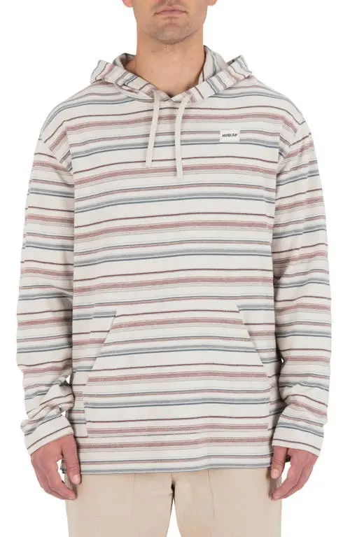 Hurley Striped Hooded Poncho - Bone