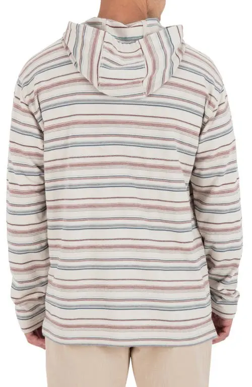 Hurley Striped Hooded Poncho - Bone