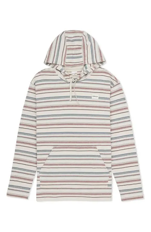 Hurley Striped Hooded Poncho - Bone
