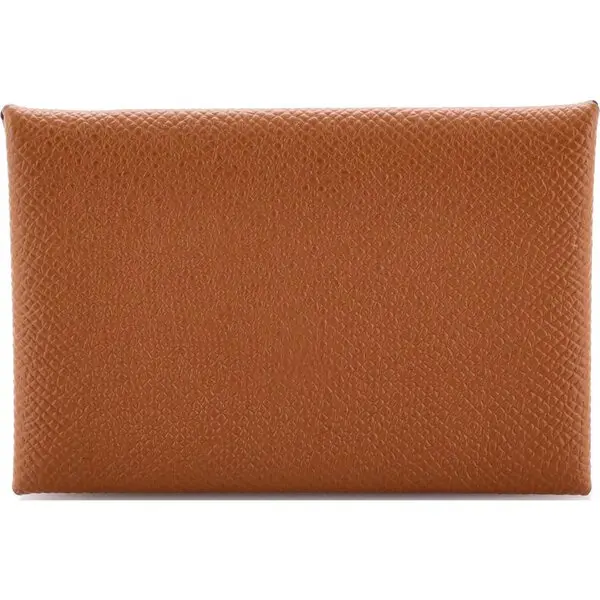 Hermès Calvi Duo Card Holder Epsom - Gold