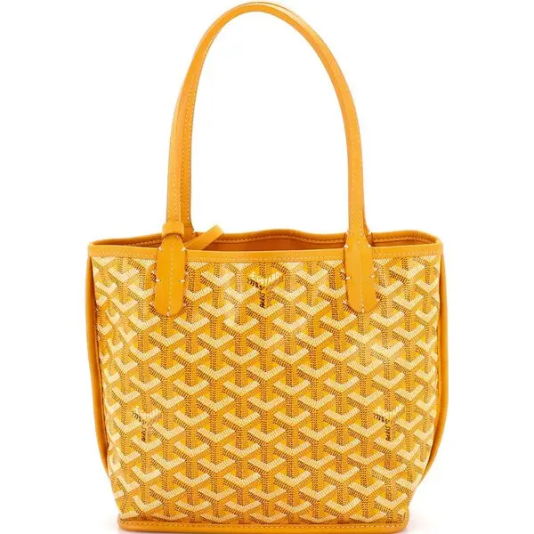 Goyard Anjou Reversible Tote Coated Canvas Mini - Yellow