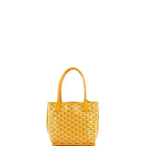 Goyard Anjou Reversible Tote Coated Canvas Mini - Yellow
