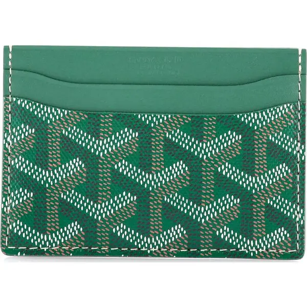 Goyard Saint Sulpice Card Holder Coated Canvas - Green