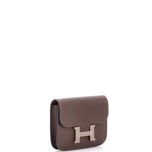 Hermès Constance Slim Wallet Epsom - Grey