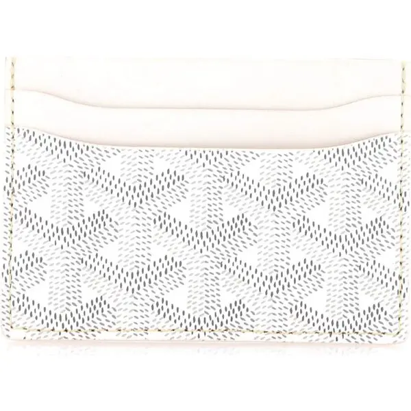 Goyard Saint Sulpice Card Holder Coated Canvas - White
