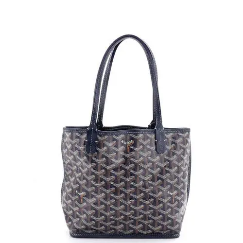 Goyard Anjou Reversible Tote Coated Canvas Mini - Blue