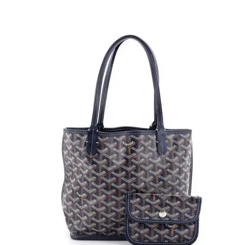Goyard Anjou Reversible Tote Coated Canvas Mini - Blue