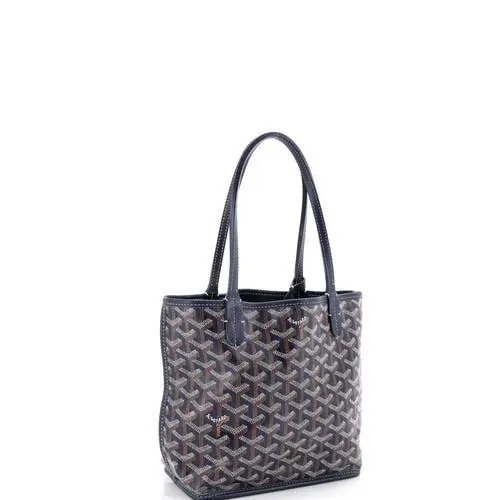 Goyard Anjou Reversible Tote Coated Canvas Mini - Blue