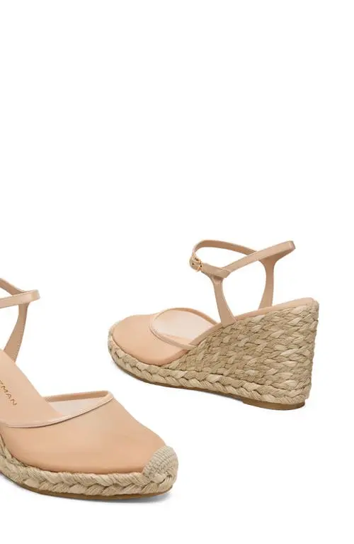 STUART WEITZMAN Espadrille Wedge - Barely Beige
