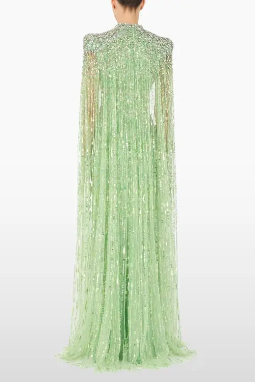 Jenny Packham Opera Embellished Maxi Gown - Calypso