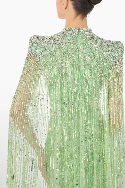 Jenny Packham Opera Embellished Maxi Gown - Calypso