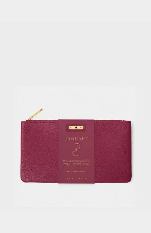 KATIE LOXTON Birthstone Pouch - January