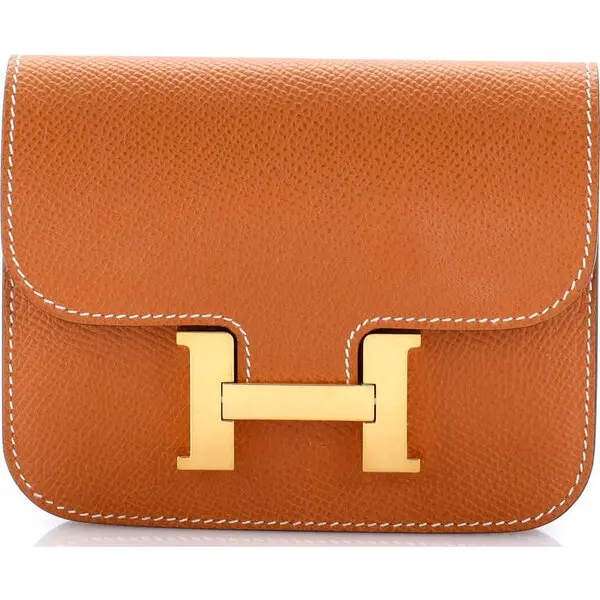 Hermès Constance Slim Wallet Epsom - Toffee