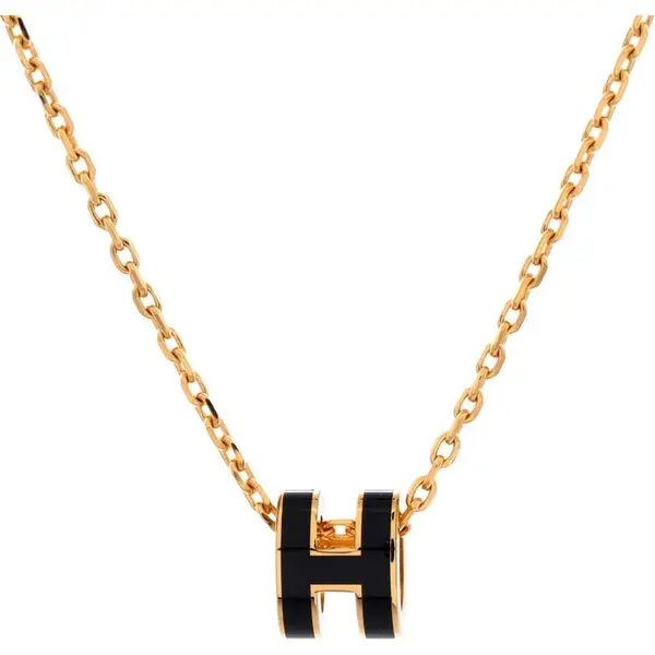 Hermès Pop H Pendant Chain Necklace - Gold