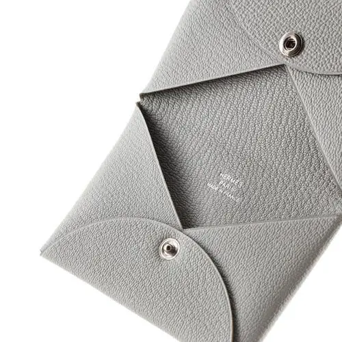 Hermès Calvi Duo Card Holder Chevre Mysore