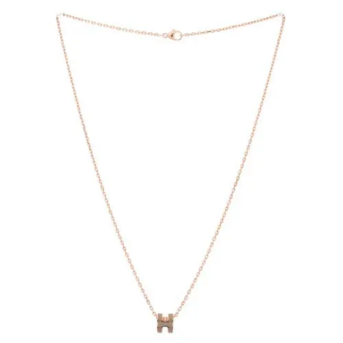 Hermès Pop H Pendant Chain Necklace - Neutral