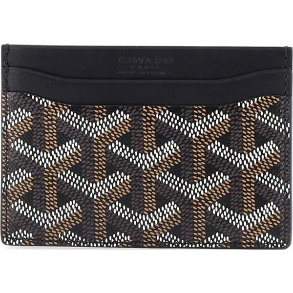 Goyard Saint Sulpice Card Holder Coated Canvas - Black