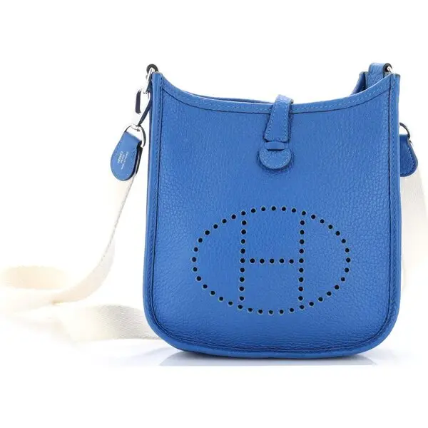 Hermès Evelyne Bag Gen Iii Clemence Tpm - Blue