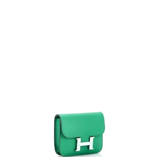 Hermès Constance Slim Wallet Epsom - Vert Jade