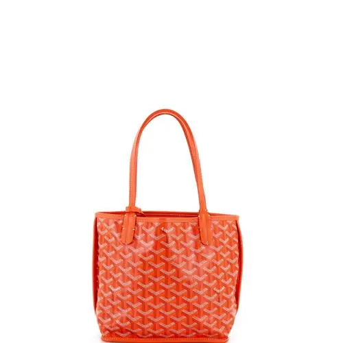 Goyard Anjou Reversible Tote Coated Canvas Mini - Orange